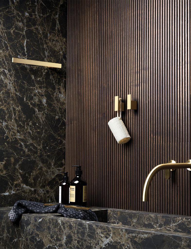 Bathroom accessories abstract design for hotels by Sanco