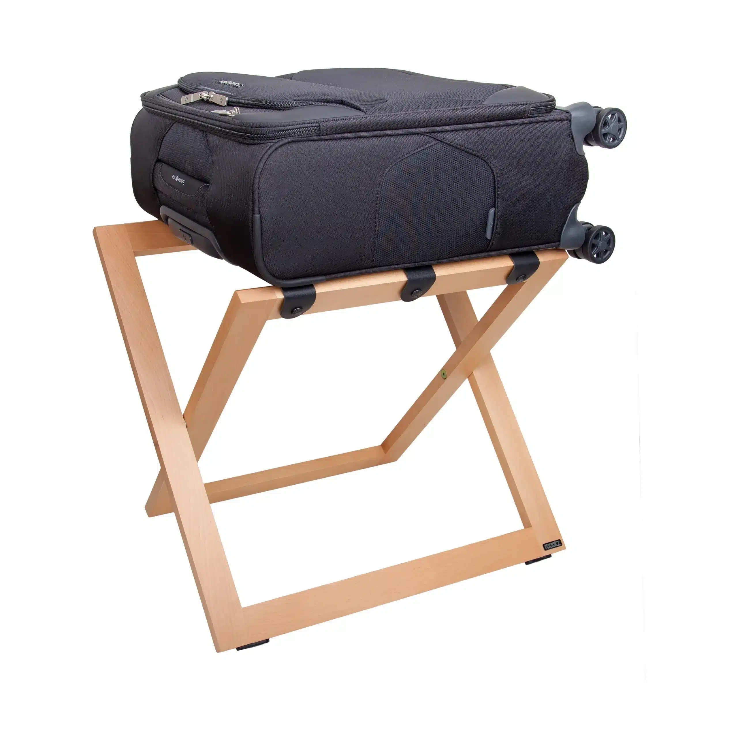 Compact Wood Suitcase Stand for Hotel