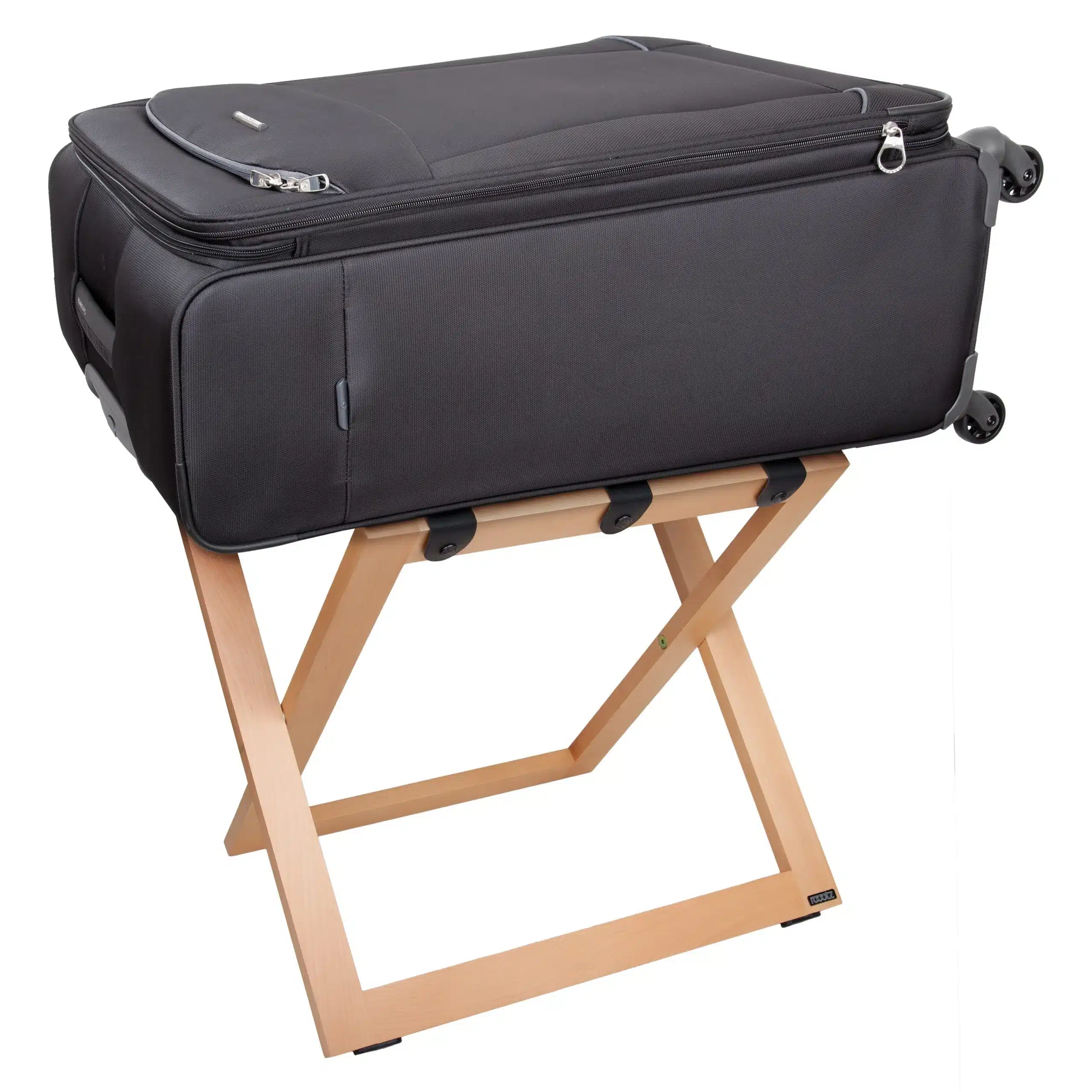 Compact Wood Suitcase Stand for Hotel